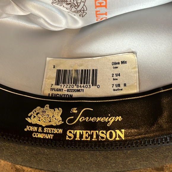 Stetson | Accessories | Stetson Sovereign Leighton Genuine Fur Felt ...
